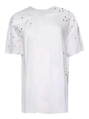 INTERIOR Mandy Diamante Cut-Out T-Shirt