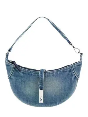 Polo Ralph Lauren Buckle-detail Denim Shoulder Bag - Blue