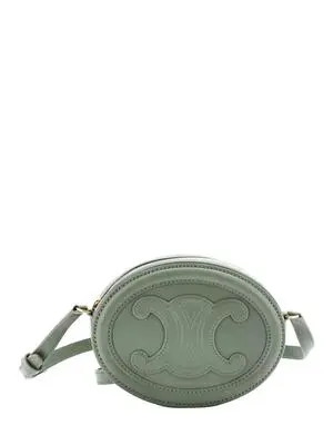 Celine Triomphe Oval Mini Crossbody Bag - Green
