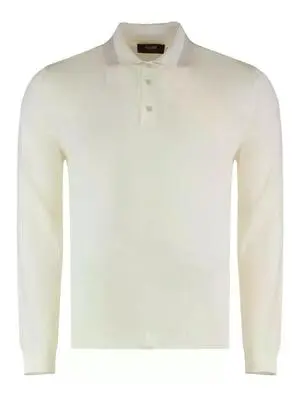MOORER Long-sleeve Polo Shirt