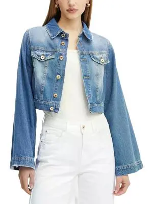FRACOMINA Button Frayed Jacket - Blue
