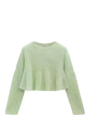 Loewe Peplum-hem Sweater - Green