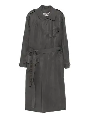 OPEN YY Maxi Belted Trench Coat