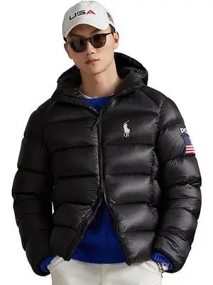 Polo Ralph Lauren The Hawthorne Flag Down Jacket Black