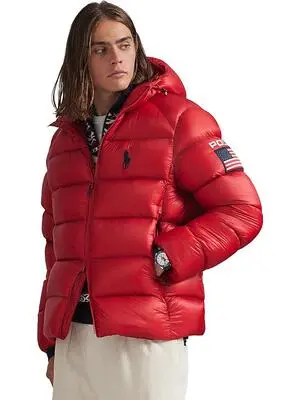 Polo Ralph Lauren The Hawthorne Flag Down Jacket - Red