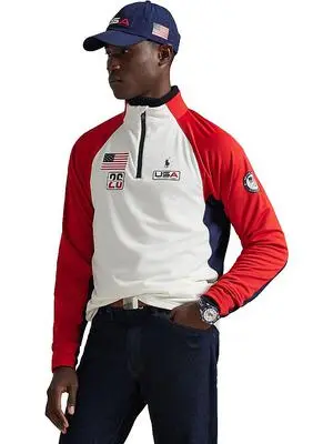 Polo Ralph Lauren Team Usa Stretch Fleece Pullover - White