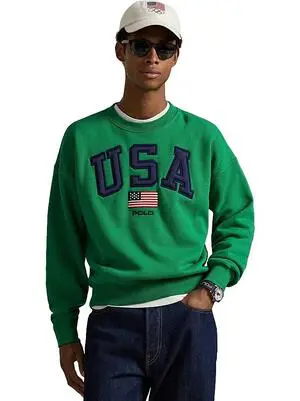 Polo Ralph Lauren Vintage Fit Flag Fleece Sweatshirt - Green