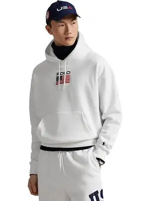 Polo Ralph Lauren Flag Fleece Hoodie - White