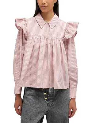 GANNI Frill Top