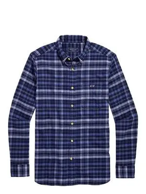 Vineyard Vines Polar Plaid Vineyard Flannel Shirt - Moonshine