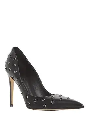 Alexander McQueen Embellished Pointed Pumps - Black/silver