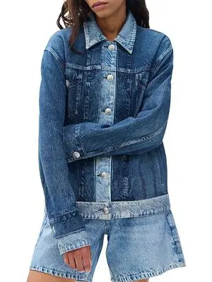 Rag & Bone Miramar Combo Terry Trucker Jacket - Dublin