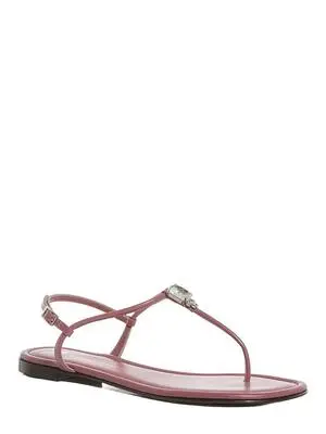 GIUSEPPE ZANOTTI Embellished Thong Sandals - Rose