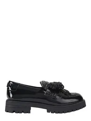 Kurt Geiger Bow Crystal Loafers - Black