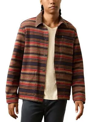 Faherty Brand High Ridge Twill Studio Shirt Jacket - Night Fire