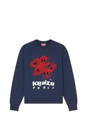 Kenzo Embroidered Boke Flower Sweatshirt - Navy Blue