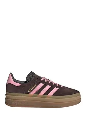 Adidas Gazelle Bold Sneakers - Aurora Coffee/light Pink/gold Metallic
