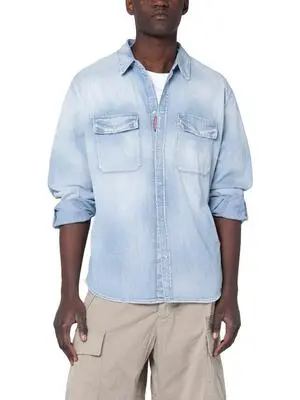 Dsquared2 Light Washed Denim Shirt - Blue