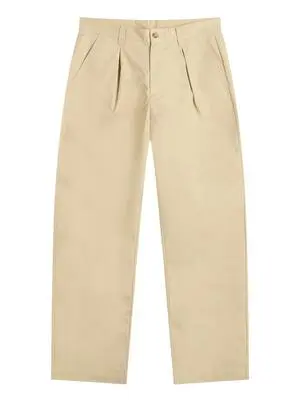 MALBON Reverse Pleat Trouser - Khaki