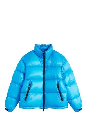 MKI MIYUKI ZOKU Translucent Funnel Neck Bubble Jacket - Ultramarine