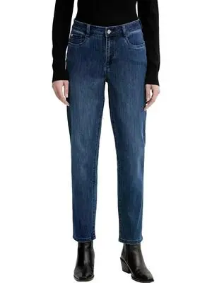 Joseph Ribkoff Silver-tone Hardware Denim Jeans - Blue