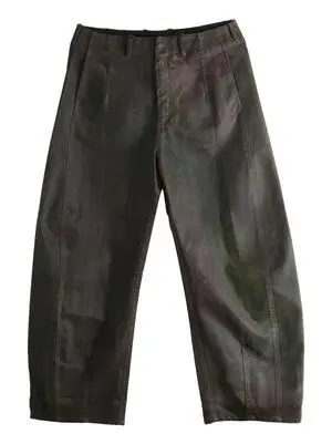 OMAR AFRIDI Pleated Trousers - Brown