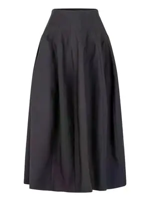 HEIRLOME Panelled A-line Midi Skirt - Black