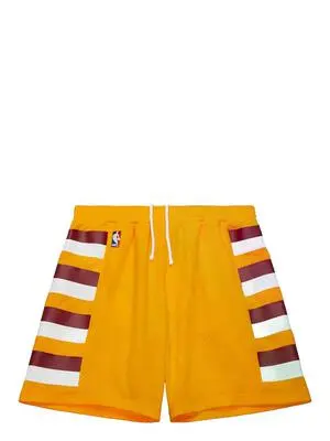 Mitchell & Ness Cleveland Cavaliers 2004-05 Alternate Striped Swingman Shorts Yellow