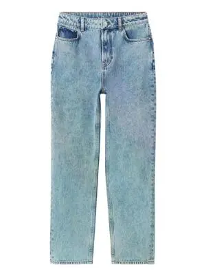 Claudie Pierlot Straight-leg Washed Denim Trousers - Blue