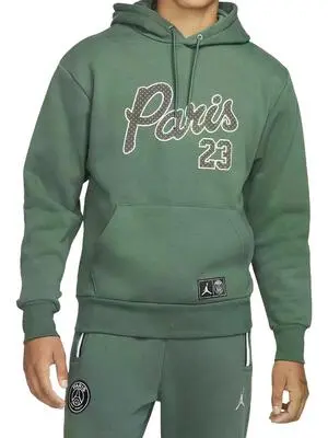JORDAN X Psg Hooded Logo-patch Hoodie - Green