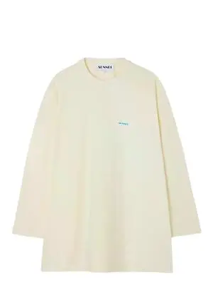 Sunnei Mega Long-sleeve T-shirt - Neutrals