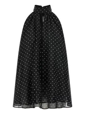 ROTATE BY BIRGER CHRISTENSEN Halterneck Bow Top - Black