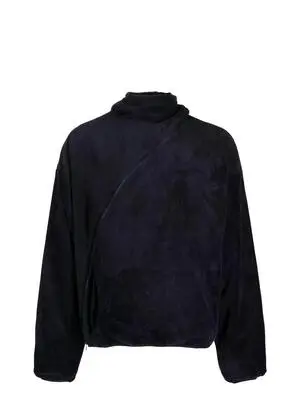 POST ARCHIVE FACTION Off-centre Hooded Jacket - Blue
