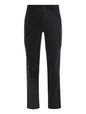 MOORER Logo-patch Cargo Pants - Blue