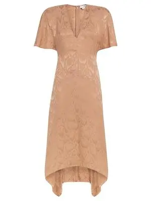STELLA MCCARTNEY Silk-Blend Padded Cloud Midi Dress