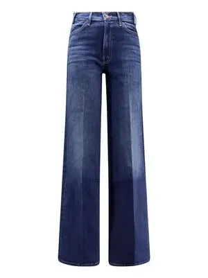 MOTHER The Hustler Roller Sneak Jeans - Blue