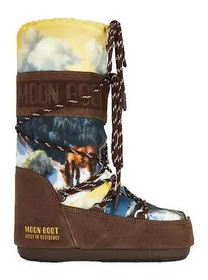 Moon Boot X Guest Icon High Postcard Boots - Cocoa