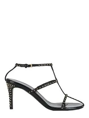 Khaite Cage Sandal With Stud Detailing - Black