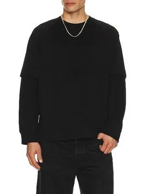 Helmut Lang Double Layer Waffle T-shirt - Black