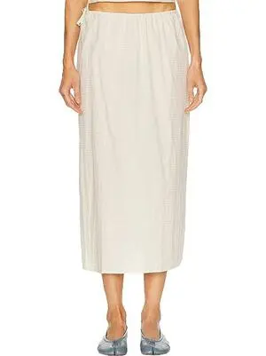 DEIJI STUDIOS Mid-day Skirt - Bone Check