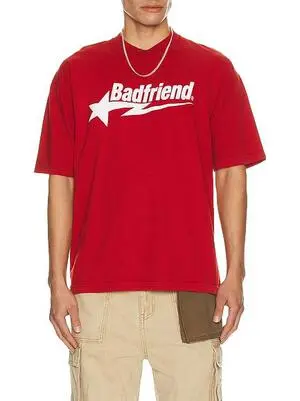 BADFRIEND Star Logo Tee - Red