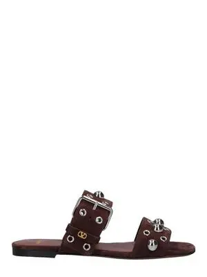 Valentino Garavani Nellcôte Studs Sandals - Brown