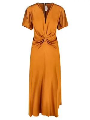 Victoria Beckham Eve' Midi Dress - Orange