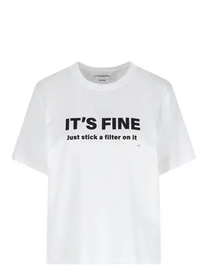 VICTORIA BECKHAM Victoria Beckham 'It's Fine' T-Shirt