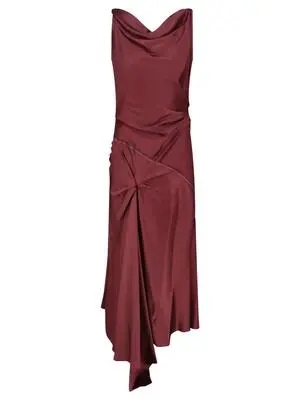 Victoria Beckham Posy Midi Dress - Red