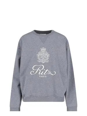 FRAME Ritz Crew Neck Sweatshirt - Gray