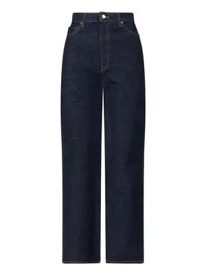 Khaite Delina Straight Jeans - Blue
