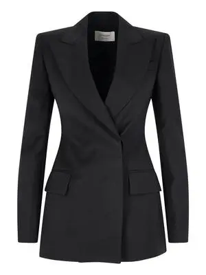 Sportmax Danzica Double-breasted Blazer - Black
