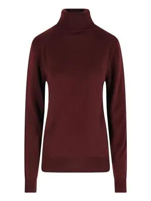 THE FRANKIE SHOP Eve Merino Wool Sweater - Red