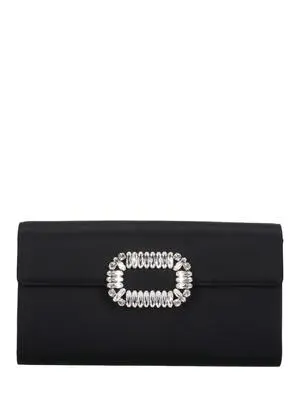 ROGER VIVIER Evening Envelope Pouch - Black